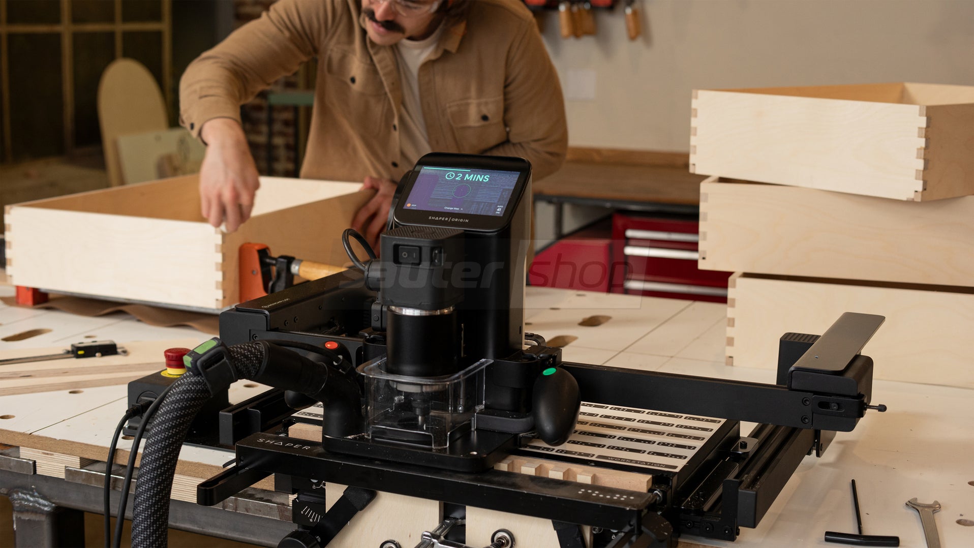 Shaper Tools SCFP1-AJ-NN-SHELF BenchPilot + Shelf Upgrade Kit