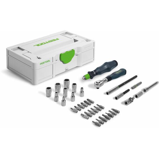 Festool 578112 Ratchet and Centrotec Screwdriver Set SYS3 S 76