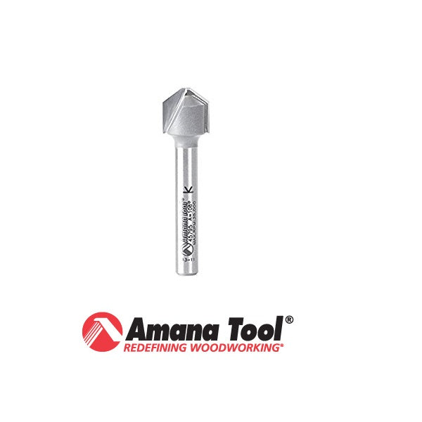 Amana 45795 Carbide Tipped Double Edge Folding V-Groove 108deg - 1/2"