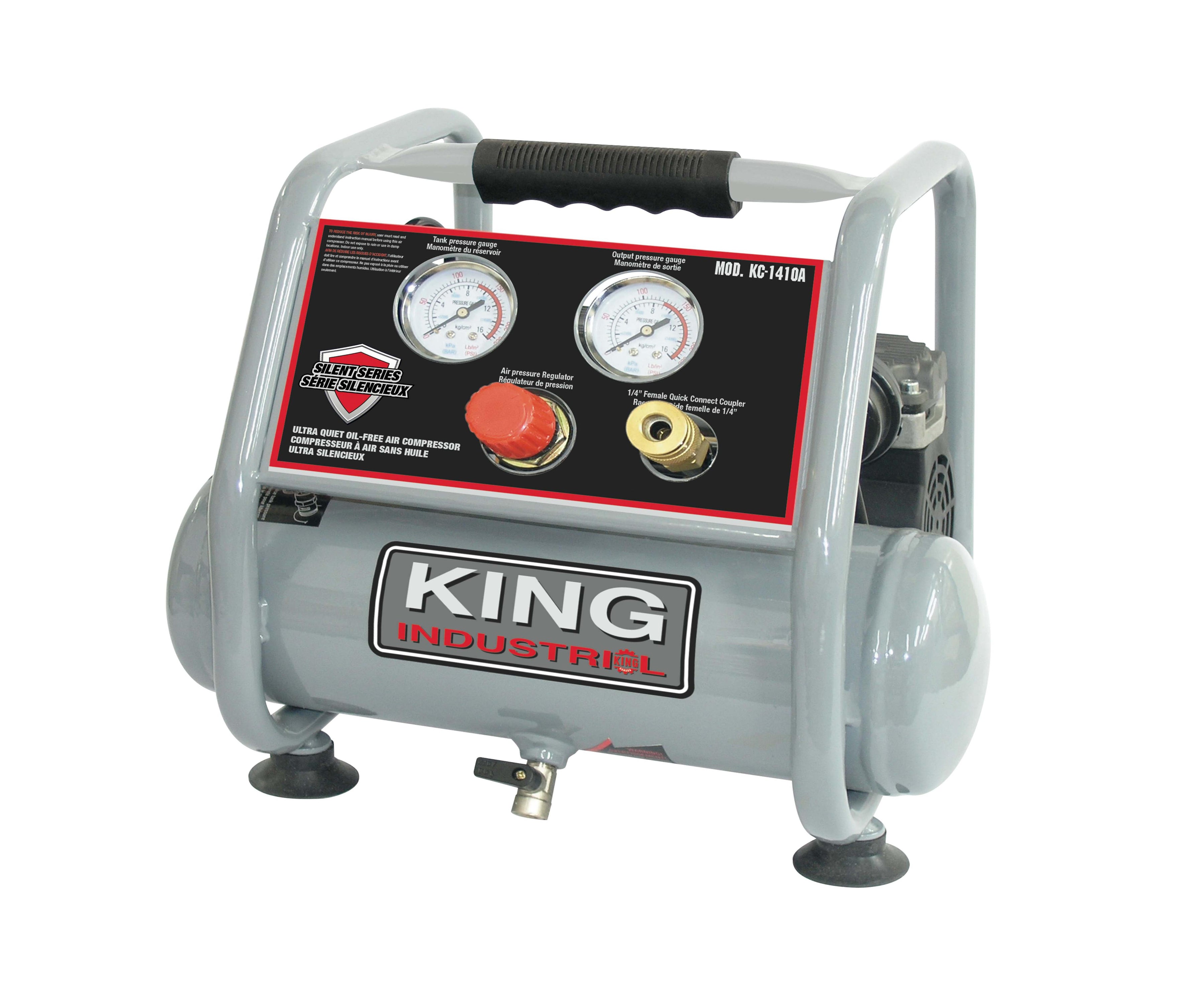 King KC-1410A 1-Gallon Ultra-Quiet Air Compressor