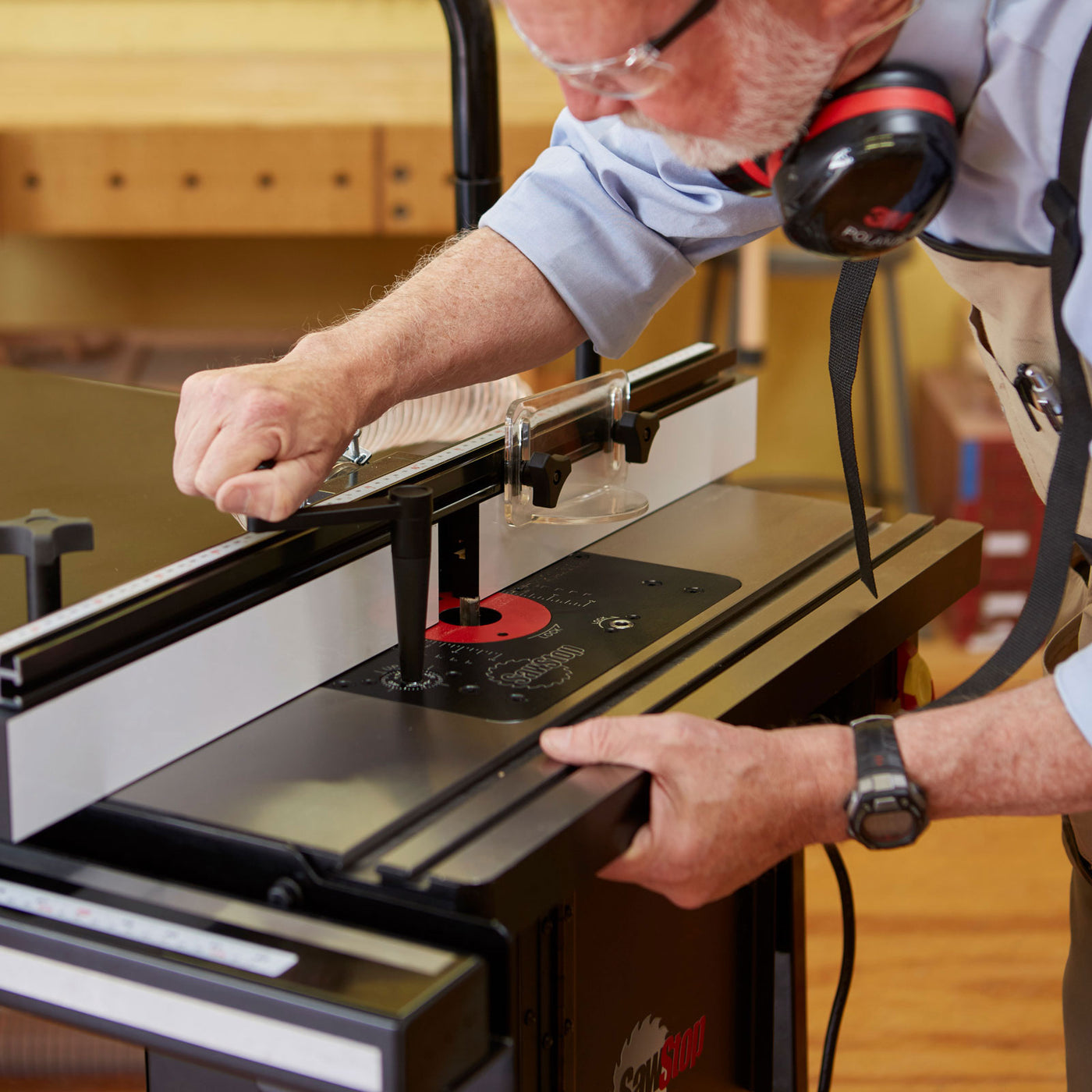 SawStop RT-TGP 27" In-Line Cast-Iron Router Table (Fits PCS & CNS Saws