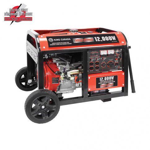 King Canada KCG-12000GE Power Force 12000W Gasoline Generator w/ Elect