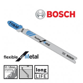Bosch T118AF 3-5/8" Metal Jigsaw Blade (5) Pack