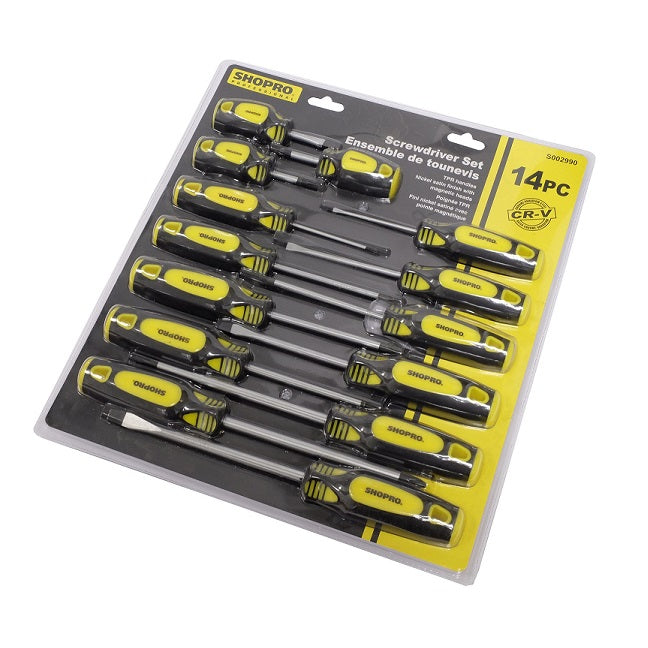 Shopro Professional S002990 14pc Screwdriver Set