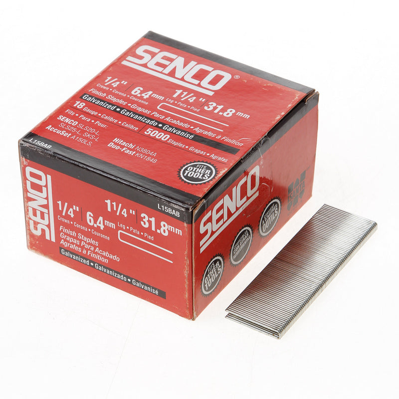 Senco L15BAB 18 Gauge "L" Series Staple 1-1/4" Leg